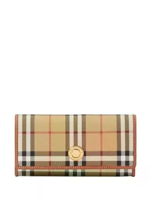 Burberry Check-print Continental Wallet - Neutrals