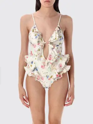 Zimmermann One-piece Swimsuit - Yellow Cream