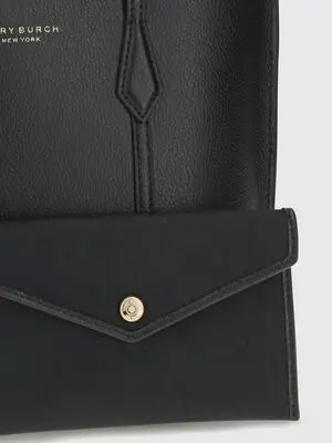Tory Burch Perry Mini Grained Leather Handbag With Removable Pouch - Black