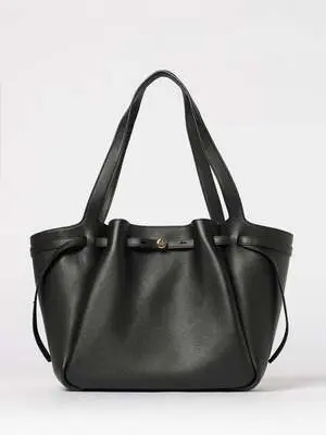 Tory Burch Romy Grained Leather Shoulder Bag - Black