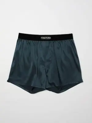 TOM FORD Silk Satin Boxers - Blue