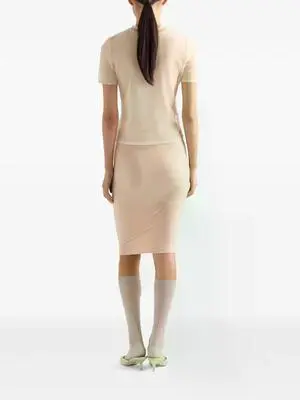 Prada Stretch Slip Mini Skirt