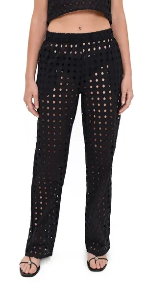 LE BOP Eyelet Odette Pants - Black