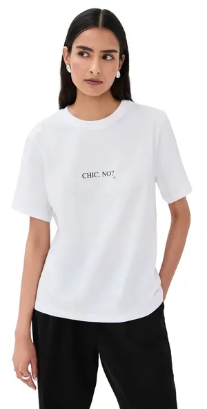 Victoria Beckham Classic Fit Slogan Tee