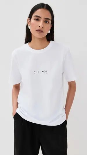 Victoria Beckham Classic Fit Slogan Tee