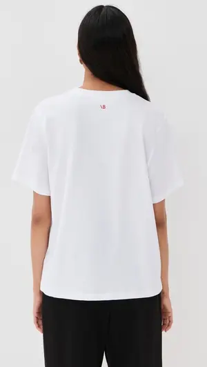 Victoria Beckham Classic Fit Slogan Tee