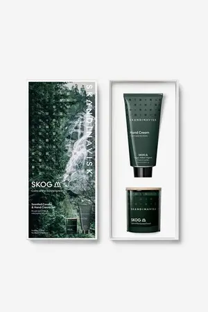 SKANDINAVISK Skog Scented Candle & Hand Cream Set - Green