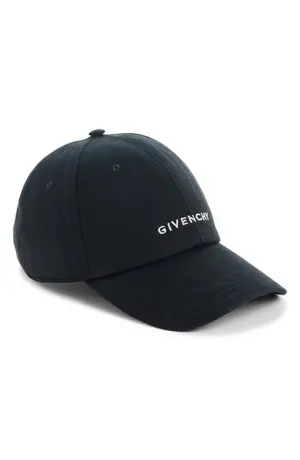 Givenchy Logo Embroidered Baseball Cap - Black