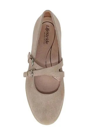 LIFESTRIDE Marnie Mary Jane Flat - Dover Light Tan