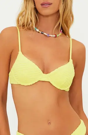 Beach Riot Camilla Underwire Bikini Top - Citrine Cr