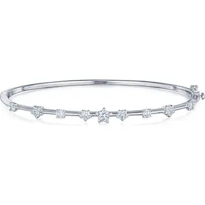 Kwiat Star Set Diamond Bangle Bracelet - White 9br Dia 0.90 Cts