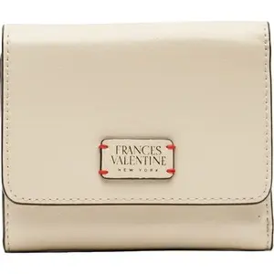 FRANCES VALENTINE Perfect Leather Trifold Wallet - Oyster