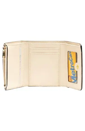 FRANCES VALENTINE Perfect Leather Trifold Wallet - Oyster