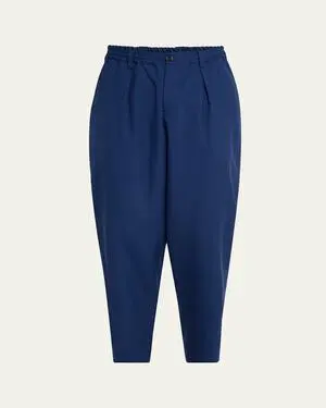 Marni Tropical Wool Cropped Trousers - Mdblue