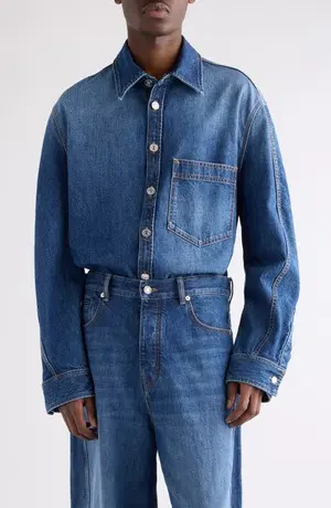 Men's Dark Blue Denim