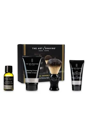 THE ART OF SHAVING Unscented Essential 4-piece Shaving Collection $75 Value - No Color