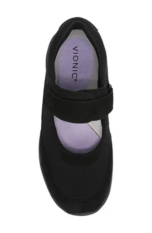 Vionic Walk Slim Giselle Mary Jane Sneaker - Black