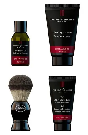 THE ART OF SHAVING Sandalwood Essential 4-piece Shaving Collection $75 Value - No Color
