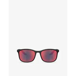 Prada Ps A08s Pillow-frame Sunglasses - Black