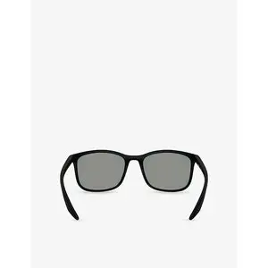 Prada Ps A08s Pillow-frame Sunglasses - Black