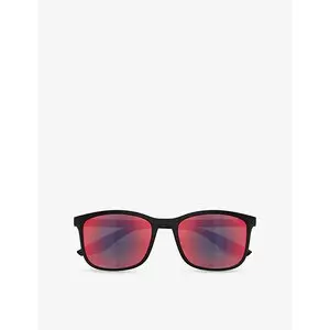 Prada Ps A08s Pillow-frame Sunglasses - Black