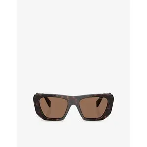 Prada Square-frame Acetate Sunglasses - Brown