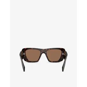 Prada Square-frame Acetate Sunglasses - Brown
