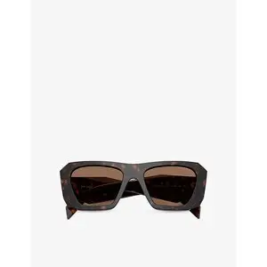 Prada Square-frame Acetate Sunglasses - Brown