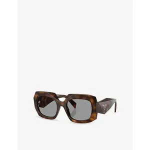 Prada Square-frame Acetate Sunglasses - Brown