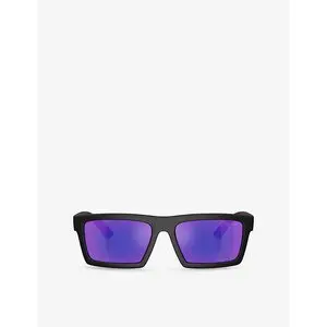 Prada Rectangle-frame Sunglasses - Black