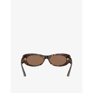JIMMY CHOO Jc5038bu Oval Sunglasses - Brown