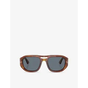 Persol Pilot-frame Acetate Sunglasses - Brown