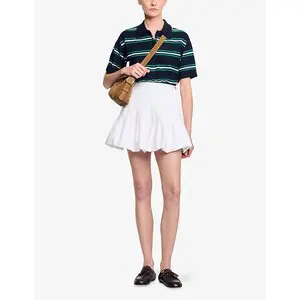 Sandro Pleated Bubble-hem Mini Skirt