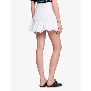 Sandro Pleated Bubble-hem Mini Skirt