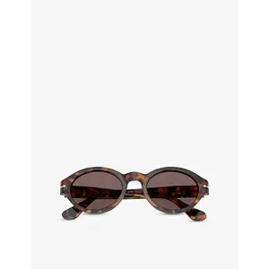 Persol Oval-frame Sunglasses - Brown