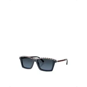 Chanel Rectangle Sunglasses - Blue