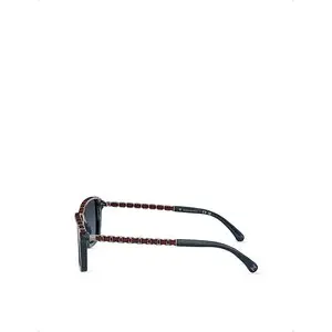 Chanel Rectangle Sunglasses - Blue