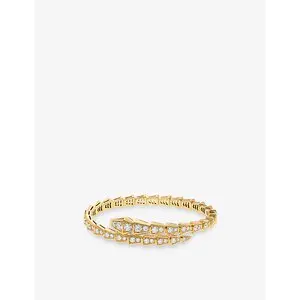 BVLGARI Serpenti Viper 18ct Yellow-gold And Diamond Bracelet - Yellow Gold