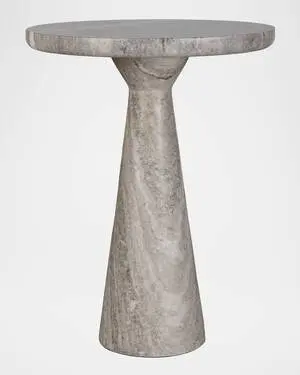 THE UTTERMOST CO Stour Accent Table - Neutral-toned Veining Marble