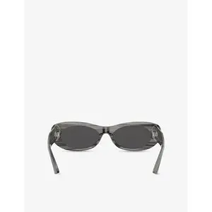 JIMMY CHOO Oval-frame Sunglasses - Black