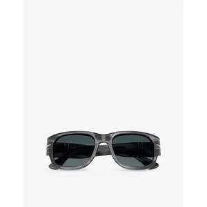 Persol Po3380s Polarised Square Sunglasses - Grey