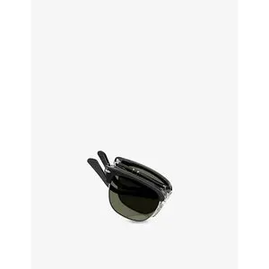 Persol Po3375s Polarised Square-frame Sunglasses - Black