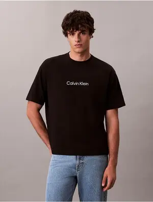 Calvin Klein Standard Logo Relaxed Tee Black