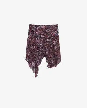 ETOILE Berenicia" Frilled Asymmetrical Georgette Skirt