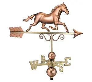 GOOD DIRECTIONS Galloping Horse Weathervane Pure Copper Go Od Directions - One-color