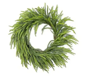 GLITZHOME 28'd Christmas Greenery Pe Wreath