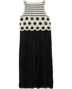 Mint Velvet Crochet Midi Dress