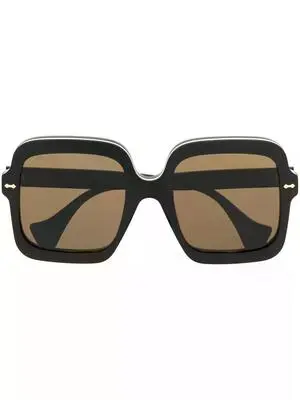 Gucci Oversize Square-frame Sunglasses - Black