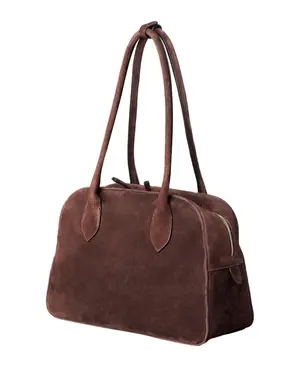 HYER GOODS La Autostrada Tote Bag - Chocolate Suede