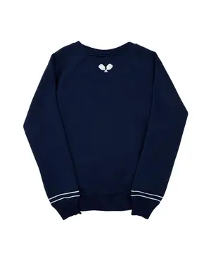 AME & LULU Play All Crewneck Sweatshirt - Navy